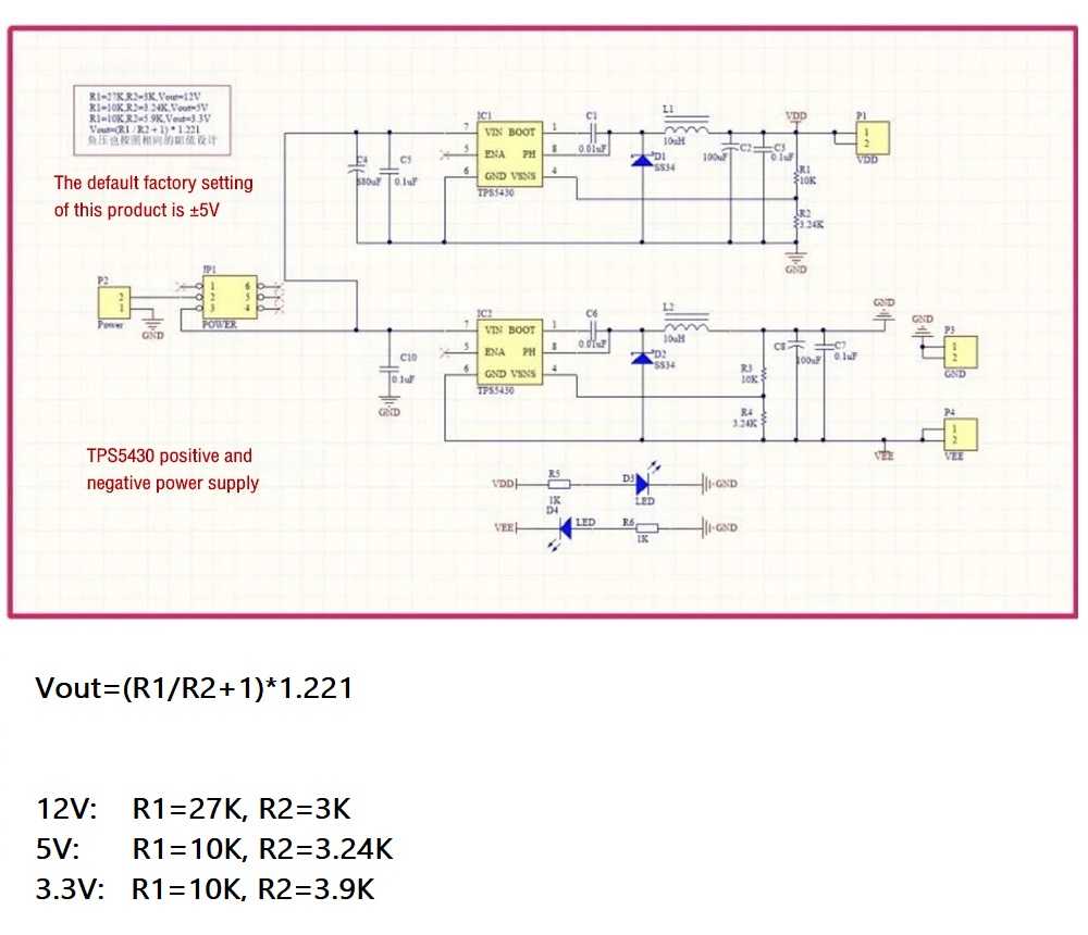 Modul convertor DC la tensiune duala, TPS5430